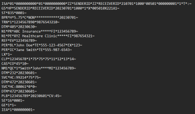 EDI 835 Health Care Claim Payment/Advice | Astera EDIConnect