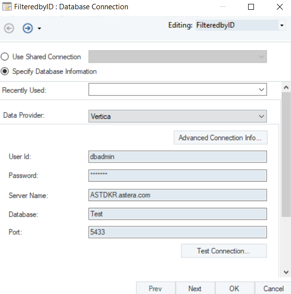 Connect to Vertica Database with Astera Centerprise | Astera