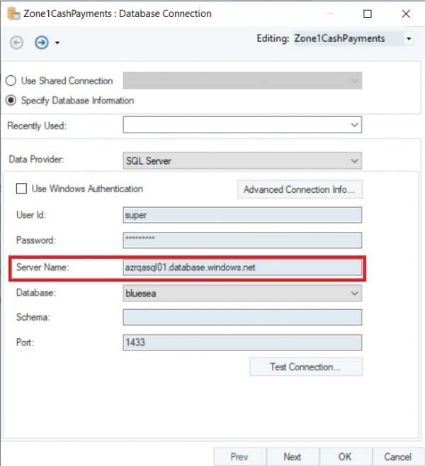 Connect To Azure Sql Database With Astera Centerprise Astera