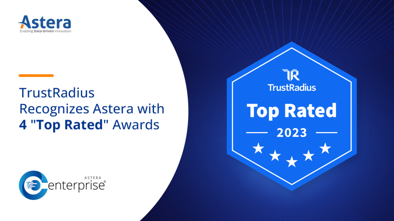 TrustRadius Recognizes Astera Centerprise with Multiple Top-Rated Awards for 2023