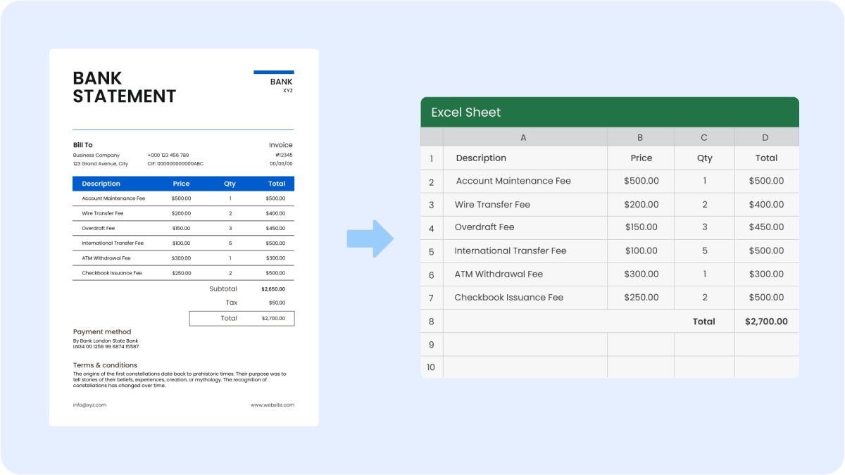 The Ultimate Guide on How to Convert Bank Statements to Excel via AI ...